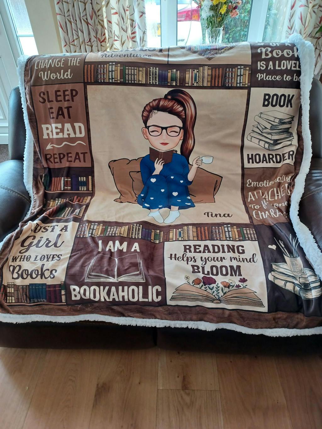 My Reading Blanket I Am A Bookaholic - Gift For Book Lovers, Gift For ...