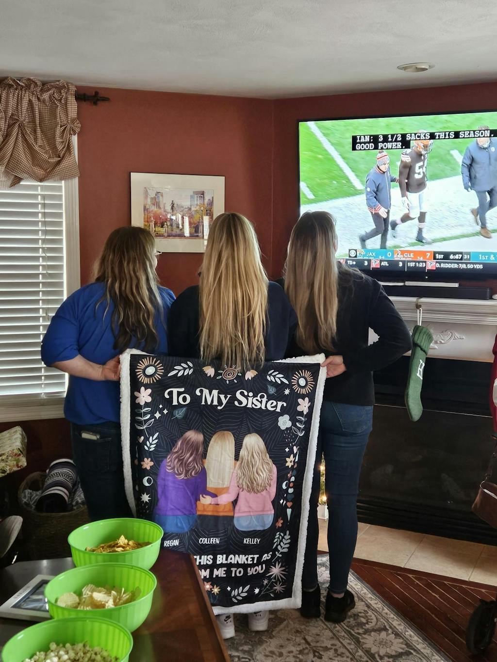 Think Of This Blanket - Gift For Sisters - Personalized Fleece Blanket ...