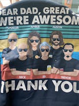 Dear Dad Great Job We're Awesome Thank You - Father Gift - Personalize ...