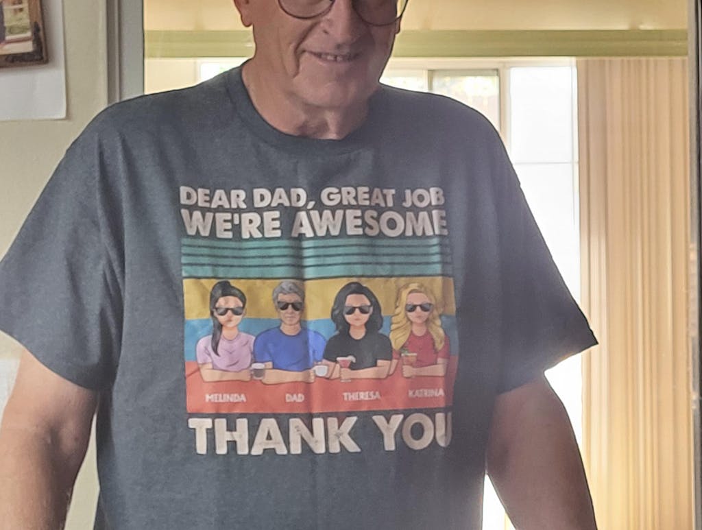 Dear Dad Great Job We're Awesome Thank You - Father Gift - Personalize ...