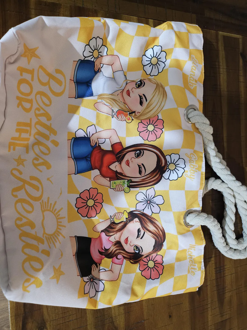 Girls Trip Besties For The Resties - Personalized Beach Bag - Wander Prints