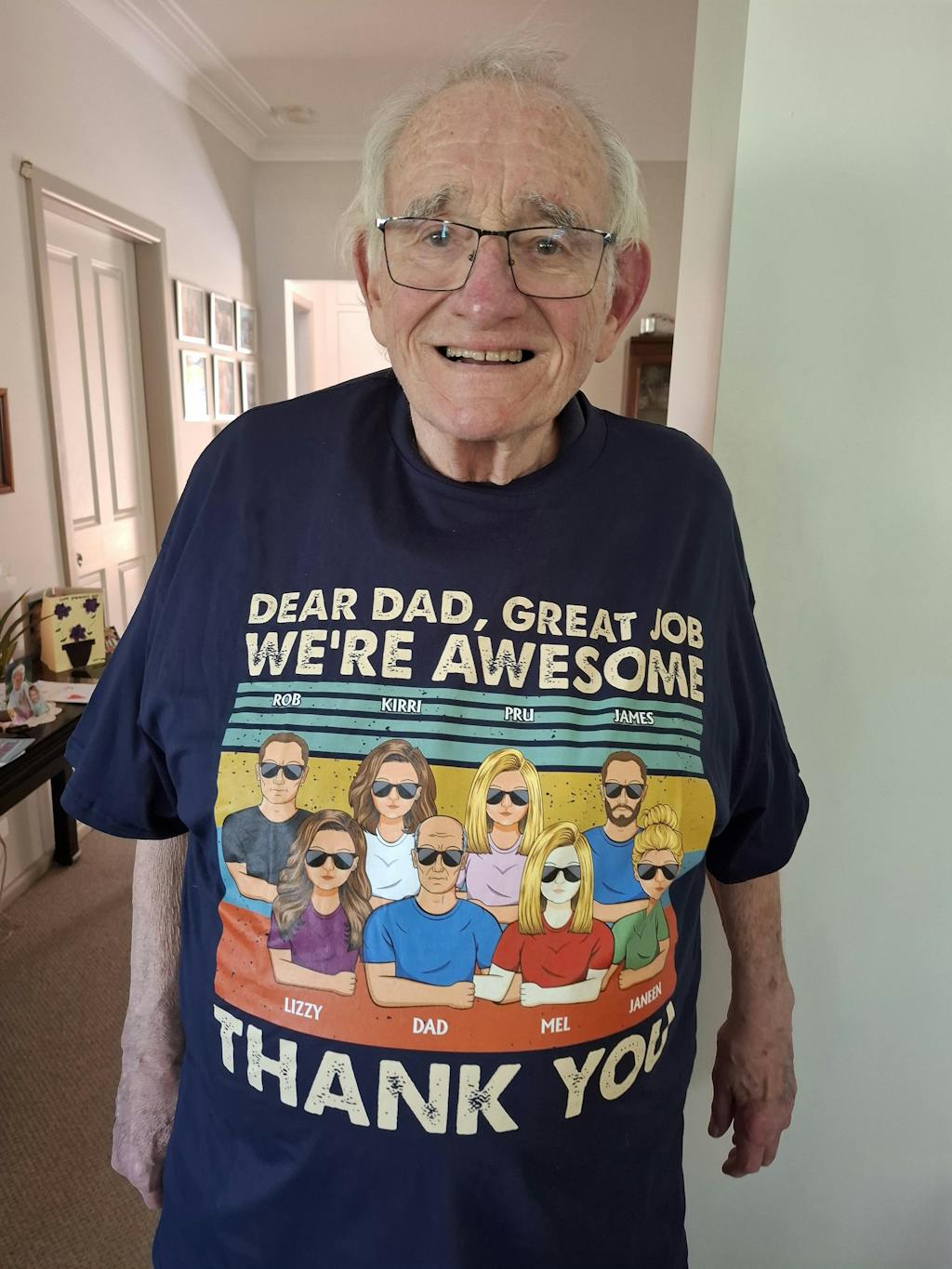 Dear Dad Great Job We're Awesome Thank You - Father Gift - Personalize ...