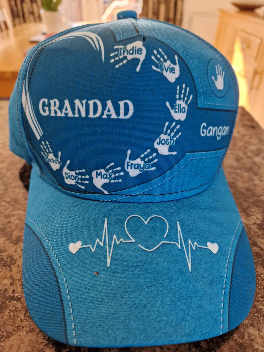 Grandpa Dad Kids Handprints - Personalized Classic Cap - Wander Prints™