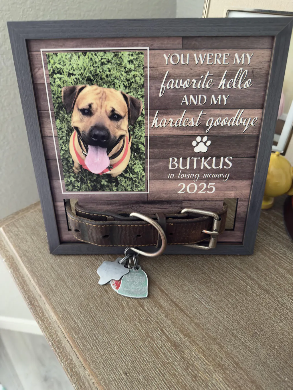 Custom Photo My Hardest Goodbye - Memorial, Sympathy Gift For Dog Owne ...