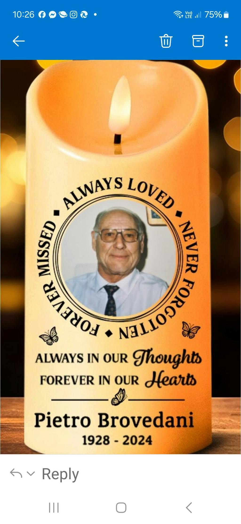 Custom Photo Memorial Always Loved Never Forgotten - Personalized Flam ...