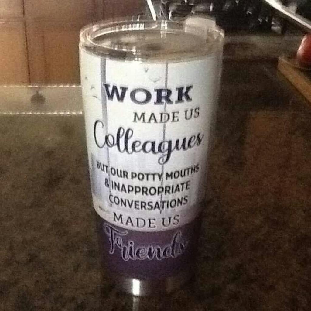 Work Made Us Colleagues Office Worker - BFF Bestie Gift - Personalized ...