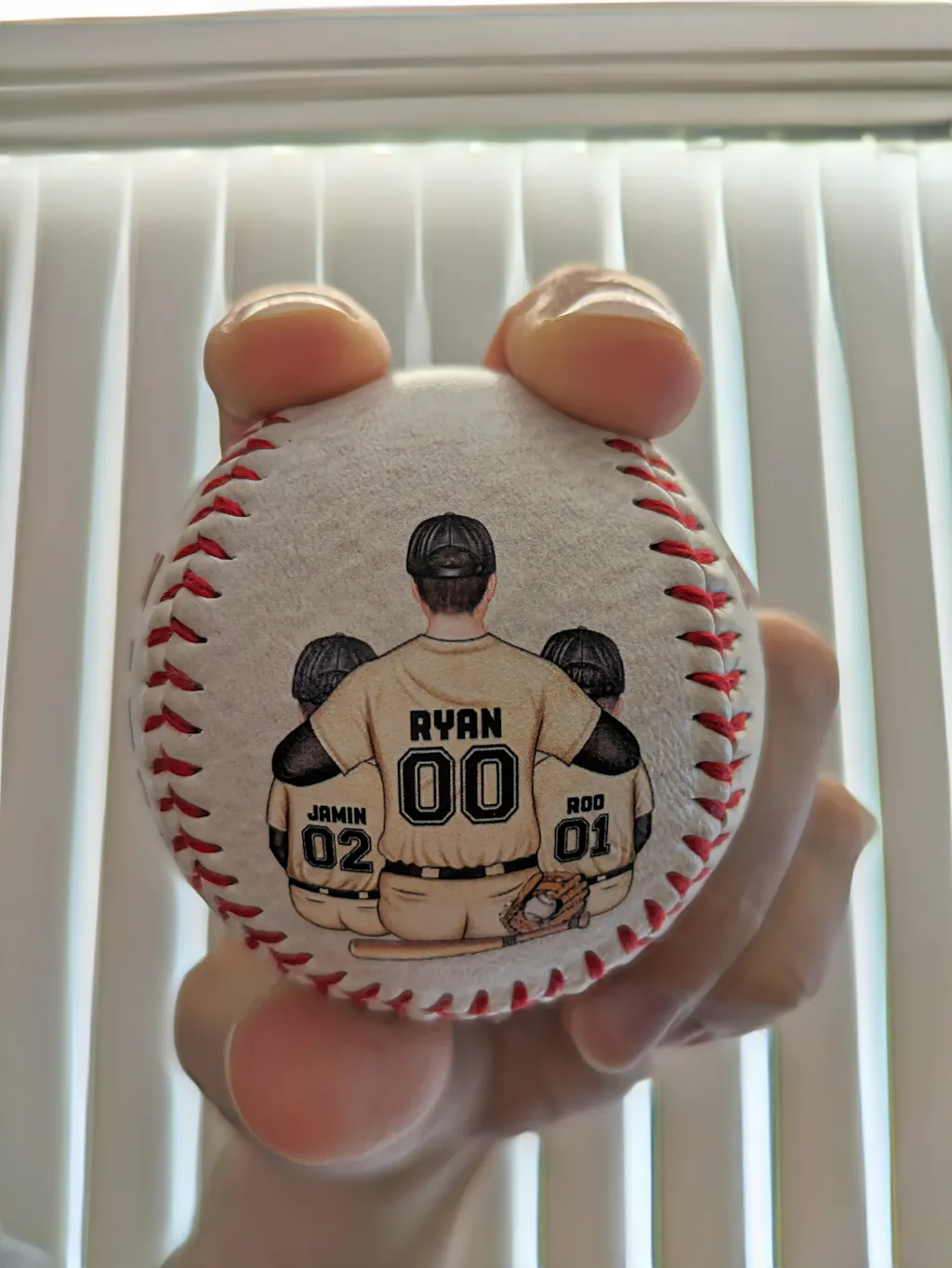 We Hit A Homerun Scoring You As Our Dad - Personalized Baseball, Softb ...