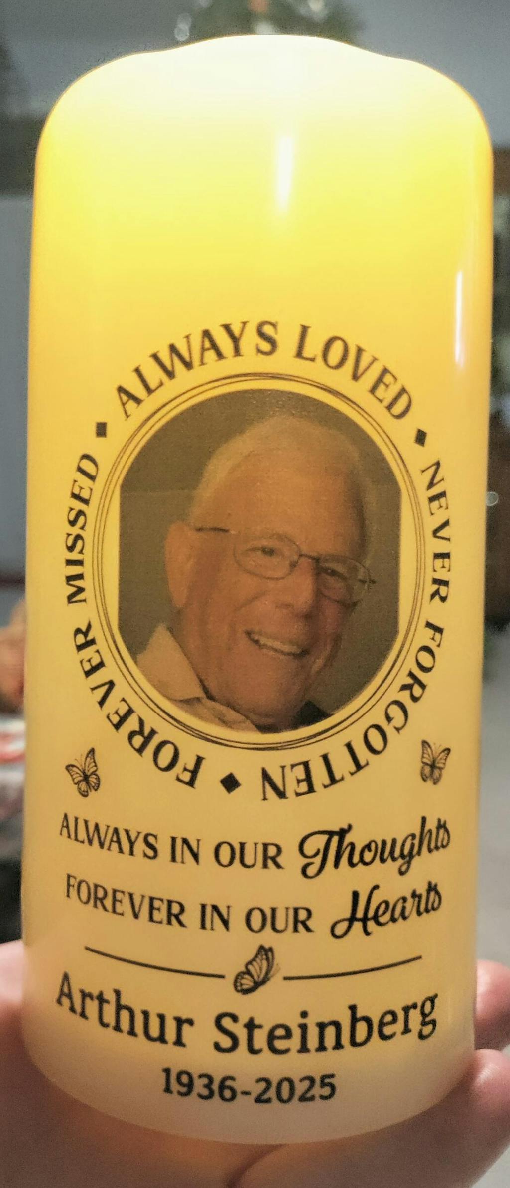 Custom Photo Memorial Always Loved Never Forgotten - Personalized Flam ...