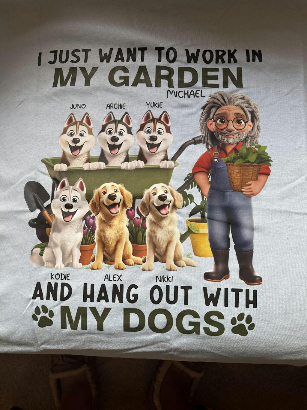 I Just Want To Work In My Garden - Personalized T Shirt – Wander Prints