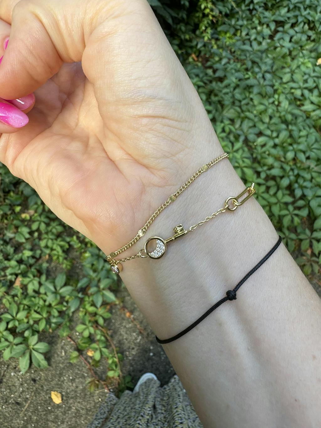 Crescent Key Gold Bracelet | Wanderlust + Co