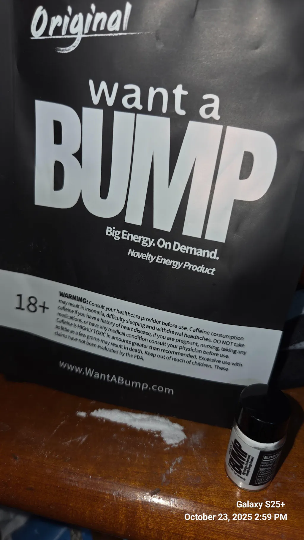Want A BUMP® OG - Upgraded Formula (1000mg Caffeine Per Vial)