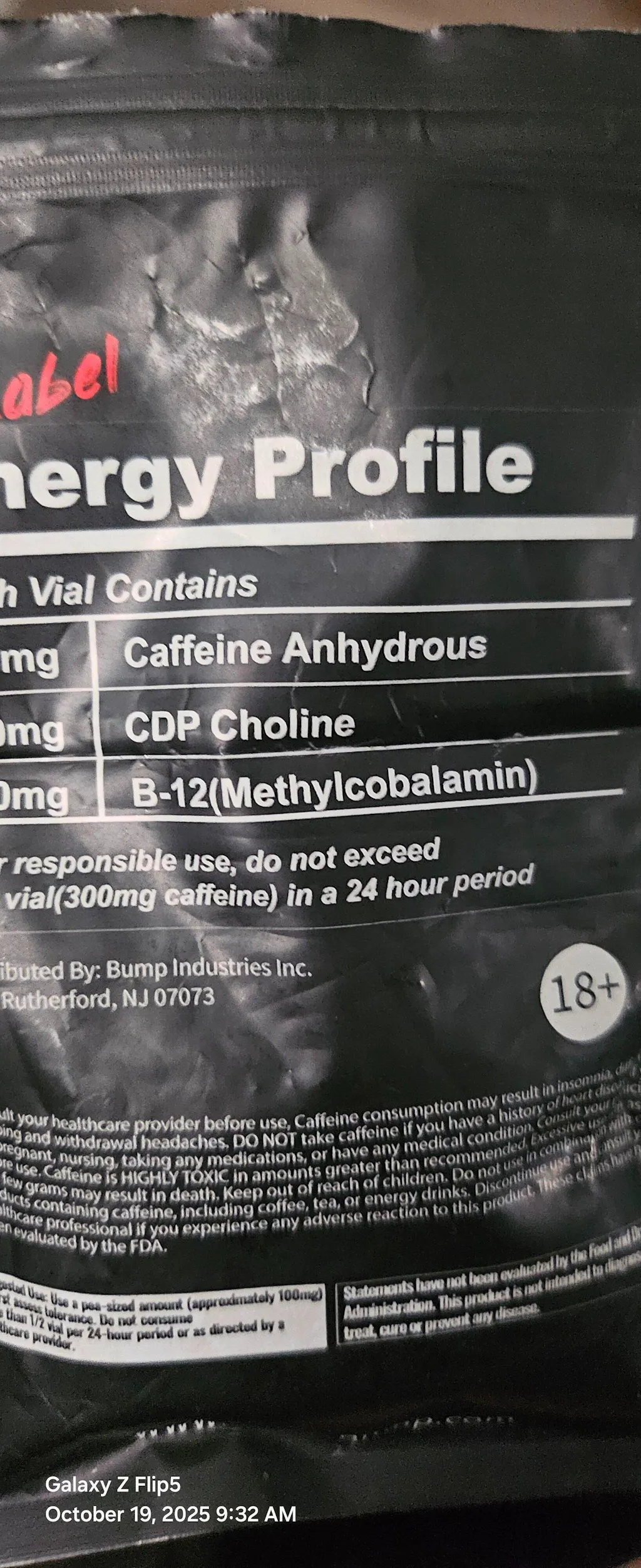 Want A BUMP® OG - Upgraded Formula (1000mg Caffeine Per Vial)