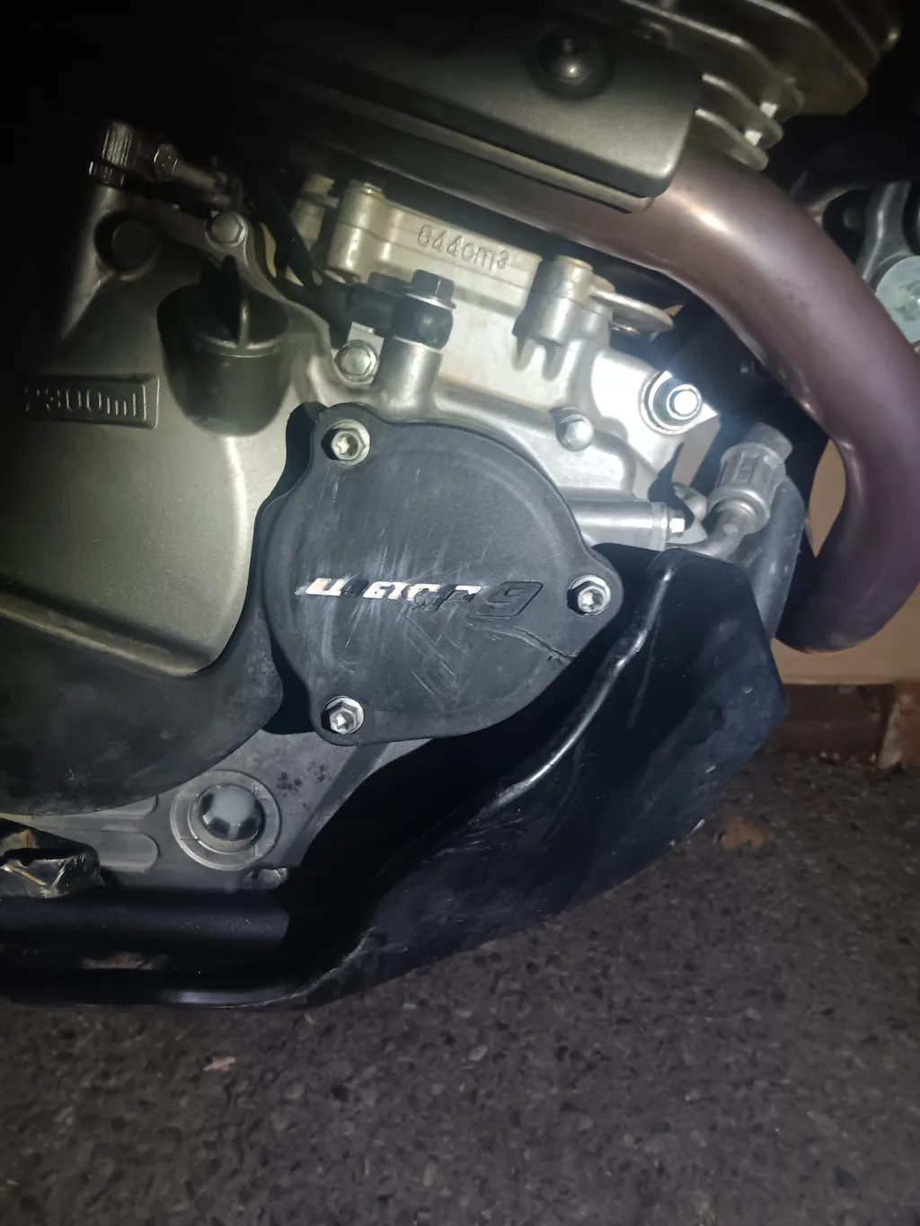 DR650 engine case guards – Warp9Racing