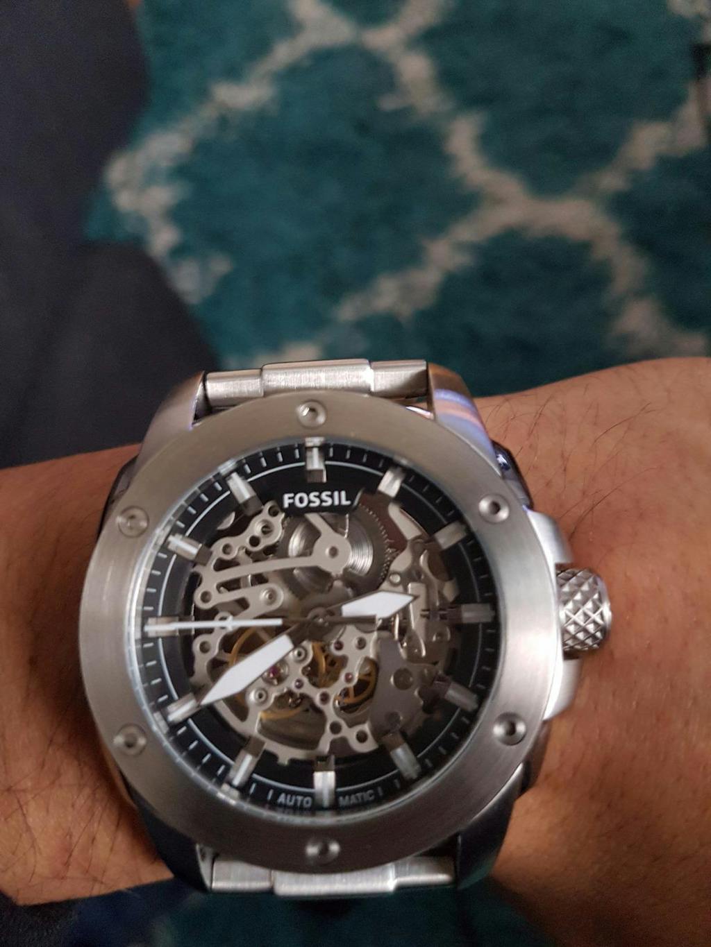 Fossil Modern Machine Automatic Skeleton Dial Men's Watch ME3081