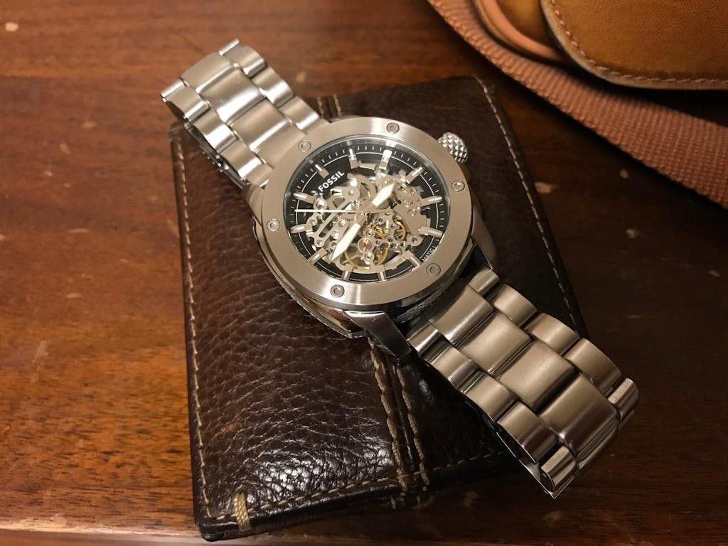 Fossil Modern Machine Automatic Skeleton Dial Men's Watch ME3081