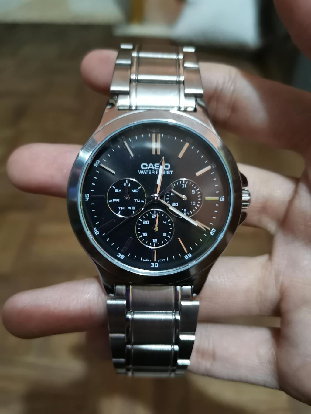 Casio MTP-V300D-1A Silver Stainless Watch for Men | Watch