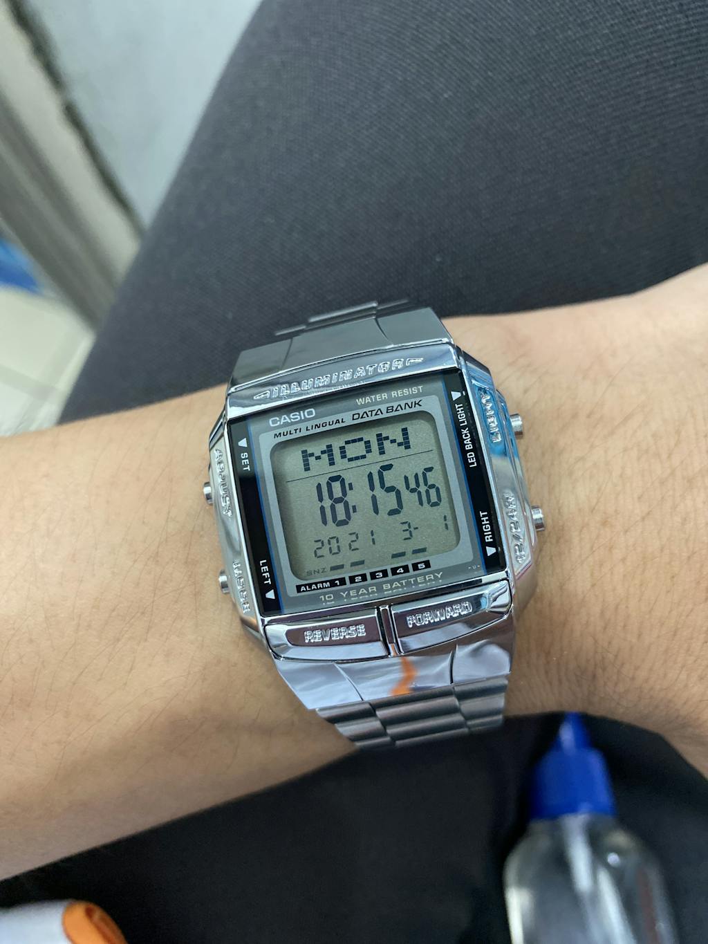 Casio Vintage DB-360-1A Silver Stainless Watch For Men and