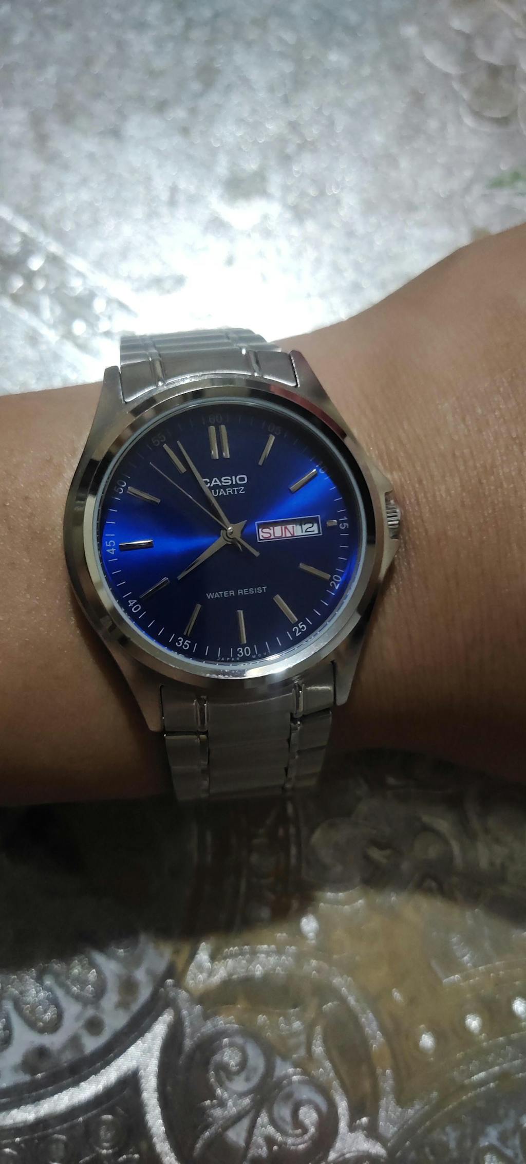 Casio MTP-1239D-2ADF Silver Stainless Steel Strap Watch for