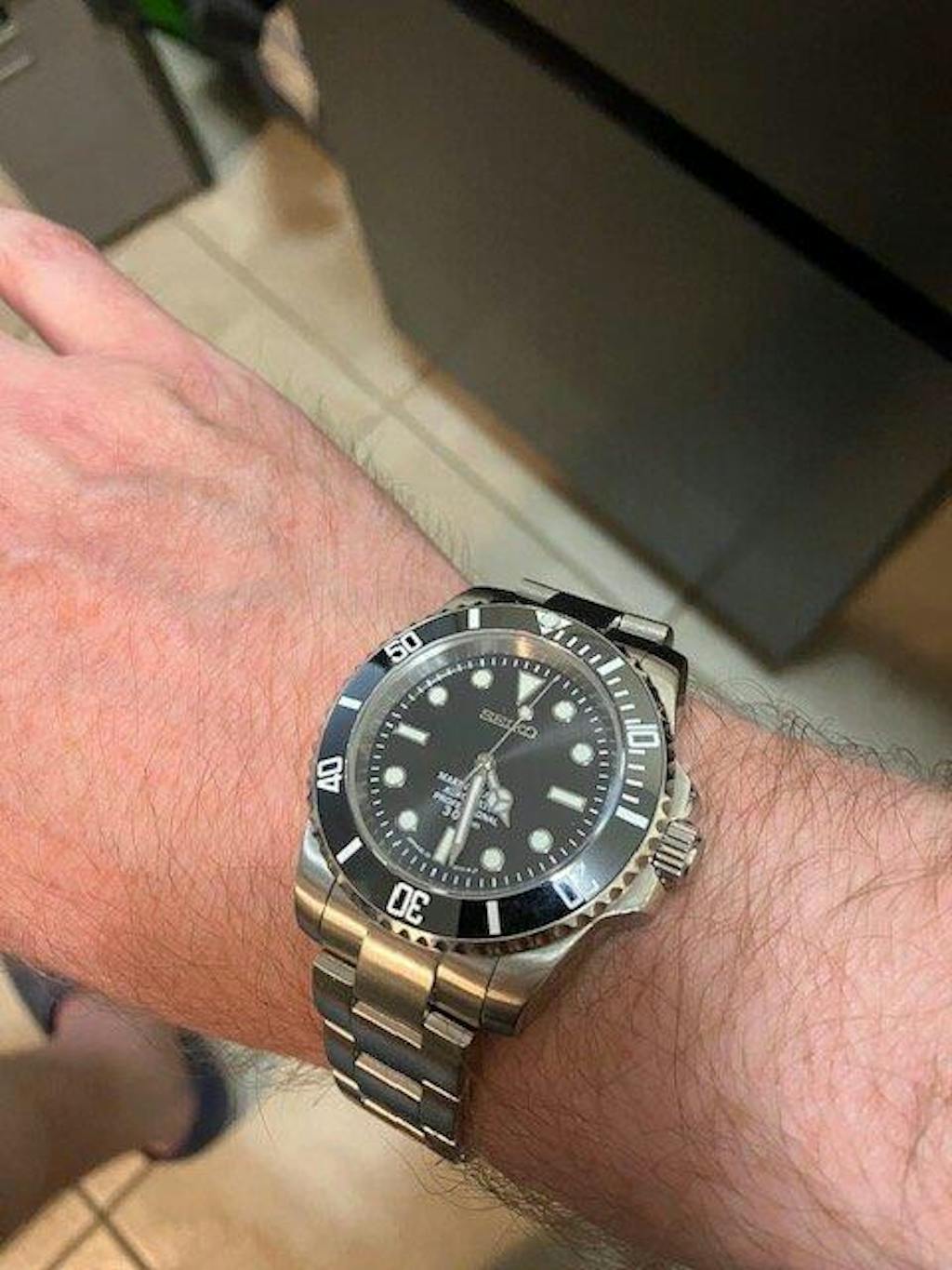 Custom Who Cares I'm Already Late | Seiko Mod Watch