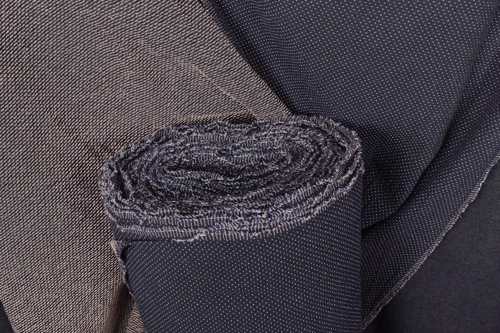 Unbleached cotton stripe fabric, sturdy strong off-white, cream color ...