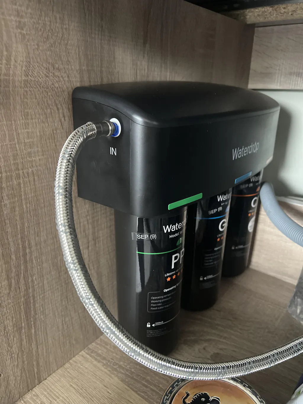 Waterdrop 3-traps Under Counter Direct Connect-filtratiesysteem