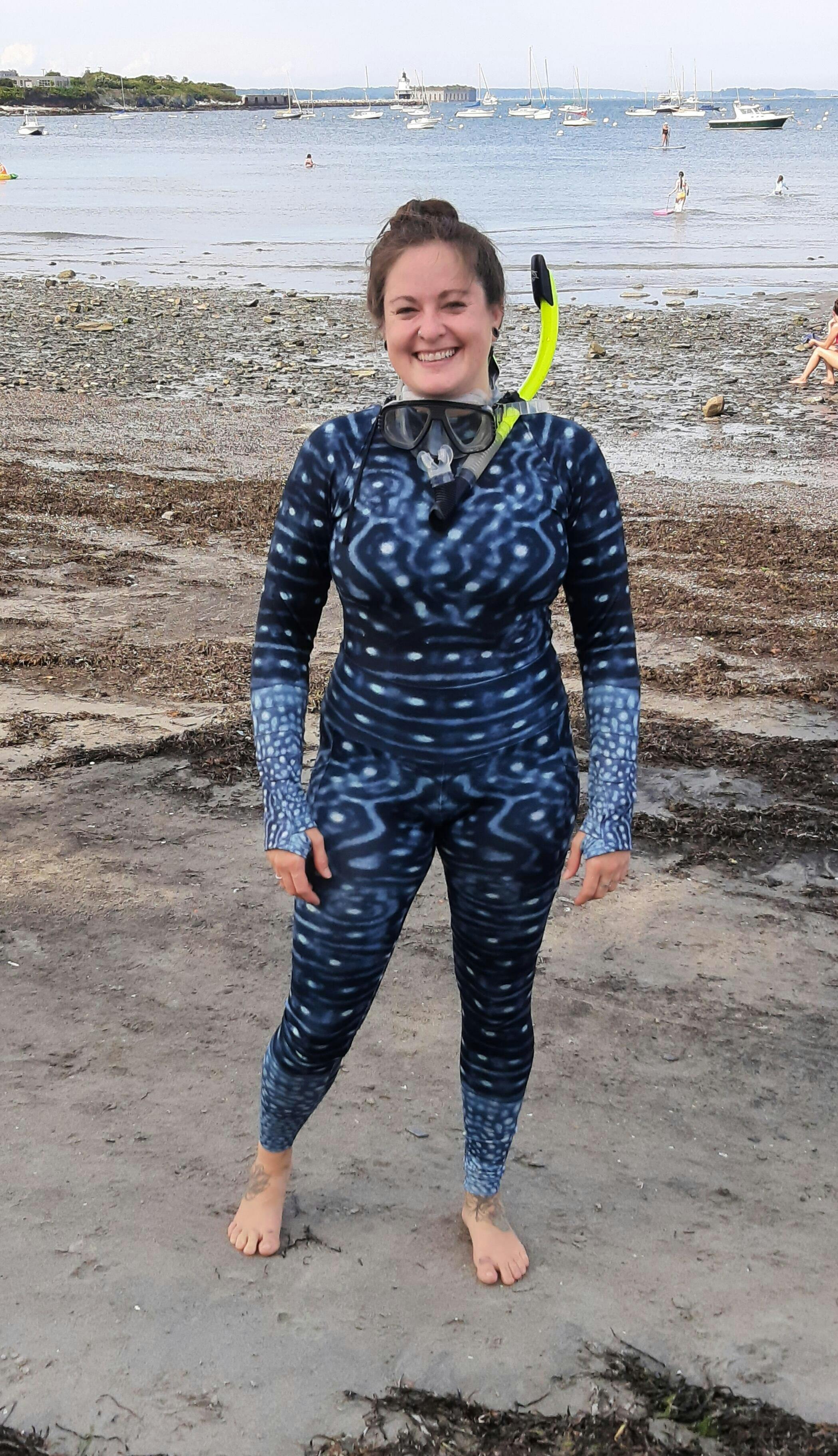 Whale Shark Dive Skin | Surf Suit | Long Sleeve One Piece Swim Suit ...