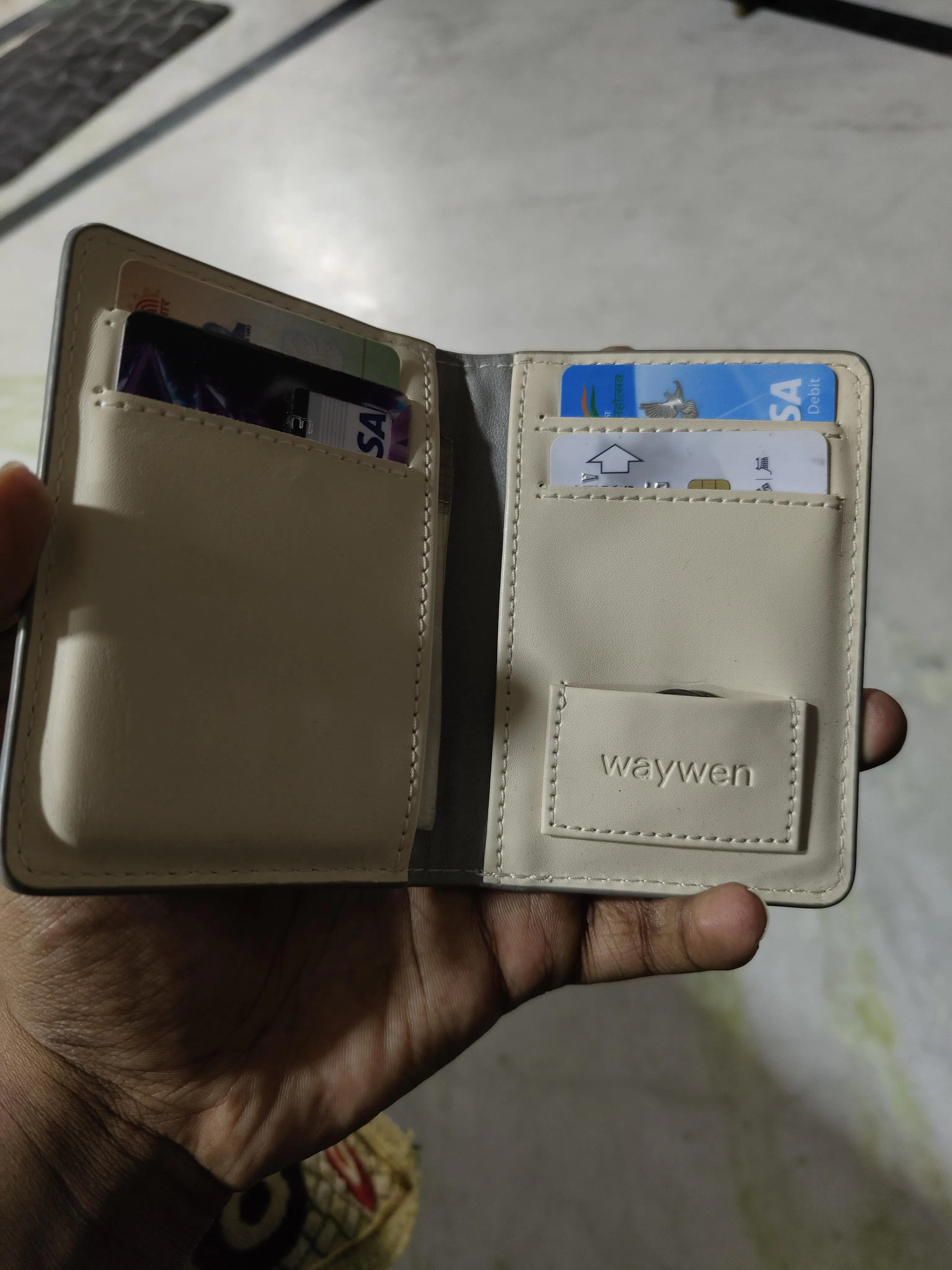 Lunar Grey Compact Wallet