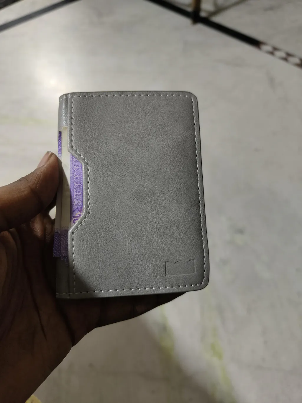 Lunar Grey Compact Wallet