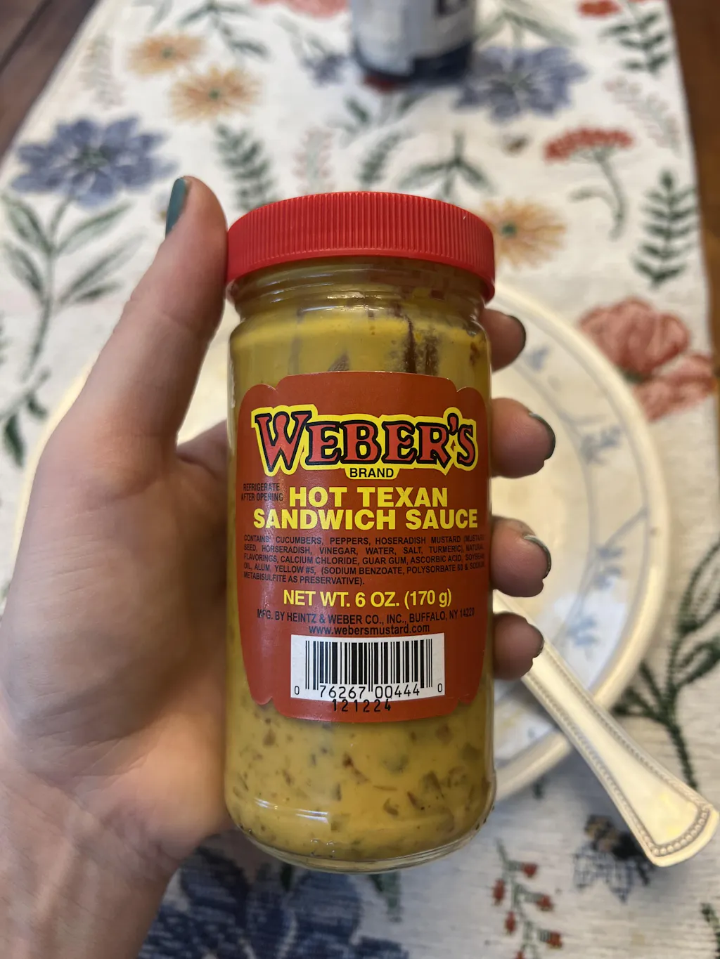 Weber's Brand Hot Texan Sandwich Sauce