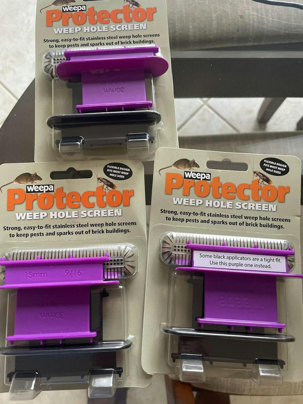 Weep Hole Covers - Weepa Protector - Fast Free Shipping