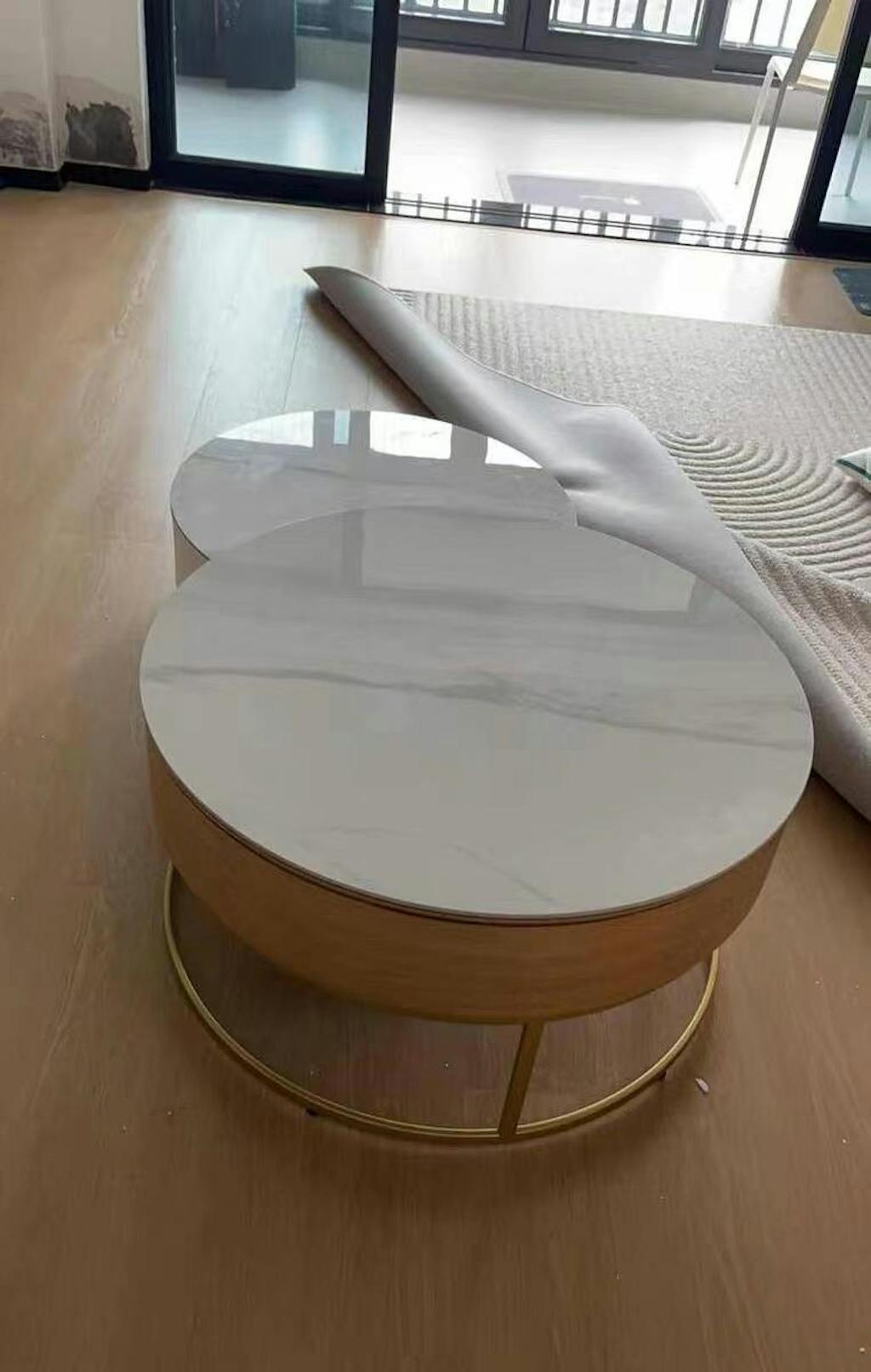 Amanda Living Room Set, Amanda Coffee Table and TV Stand, Light Oak ...