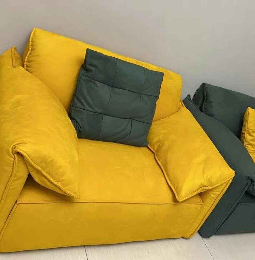 Simon S20 Three Seater Sofa, Green Velvet – Weilai Concept