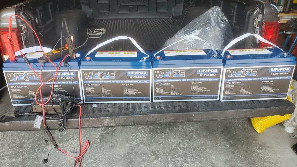 WEIZE 12V 50Ah 640Wh Lithium Battery丨Group 24 LiFePO4 Battery