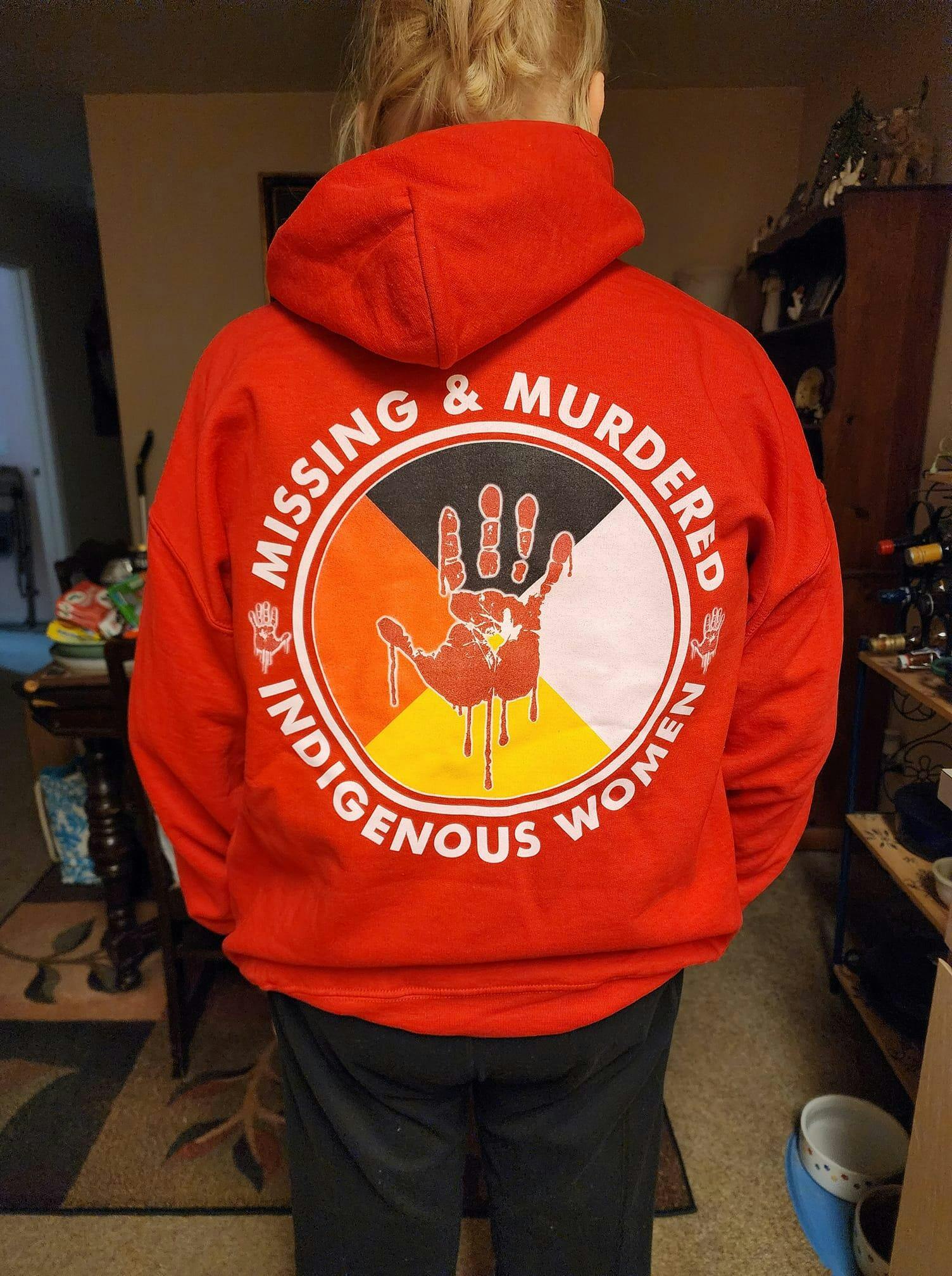 Mmiw Indigenous Woman Red Hand Unisex Back T Shirthoodiesweatshirt 0 Welcome Native Spirit