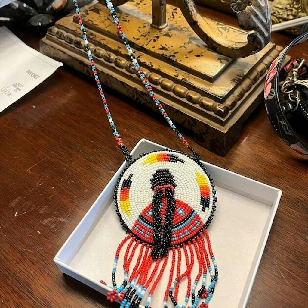 SALE 50% OFF - Premium MMIW Handmade Beaded Necklace Long Native Ameri ...