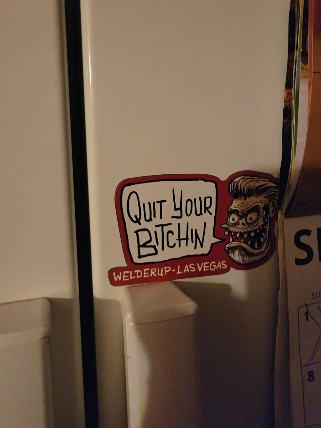 Quit Your Bitchin Steve Cartoon Magnet – WelderUp