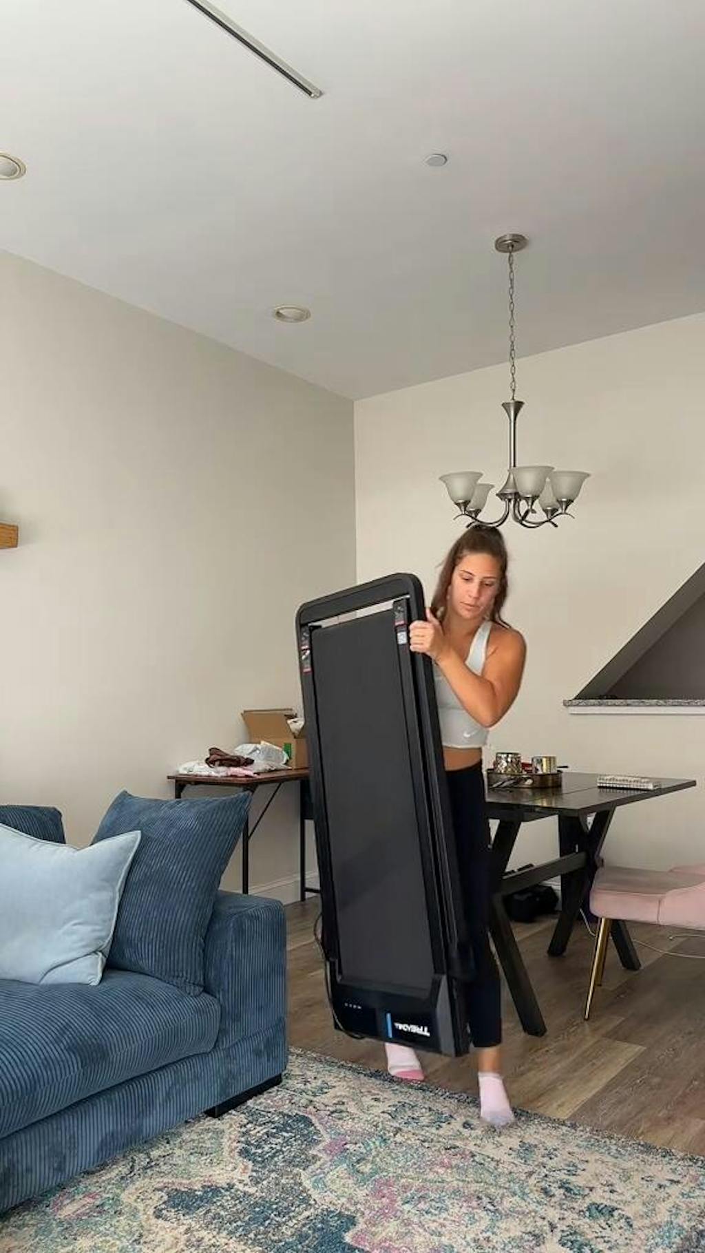 2025 Upgraded-TM010 Smart 2 in 1 Folding 10% Incline Treadmill