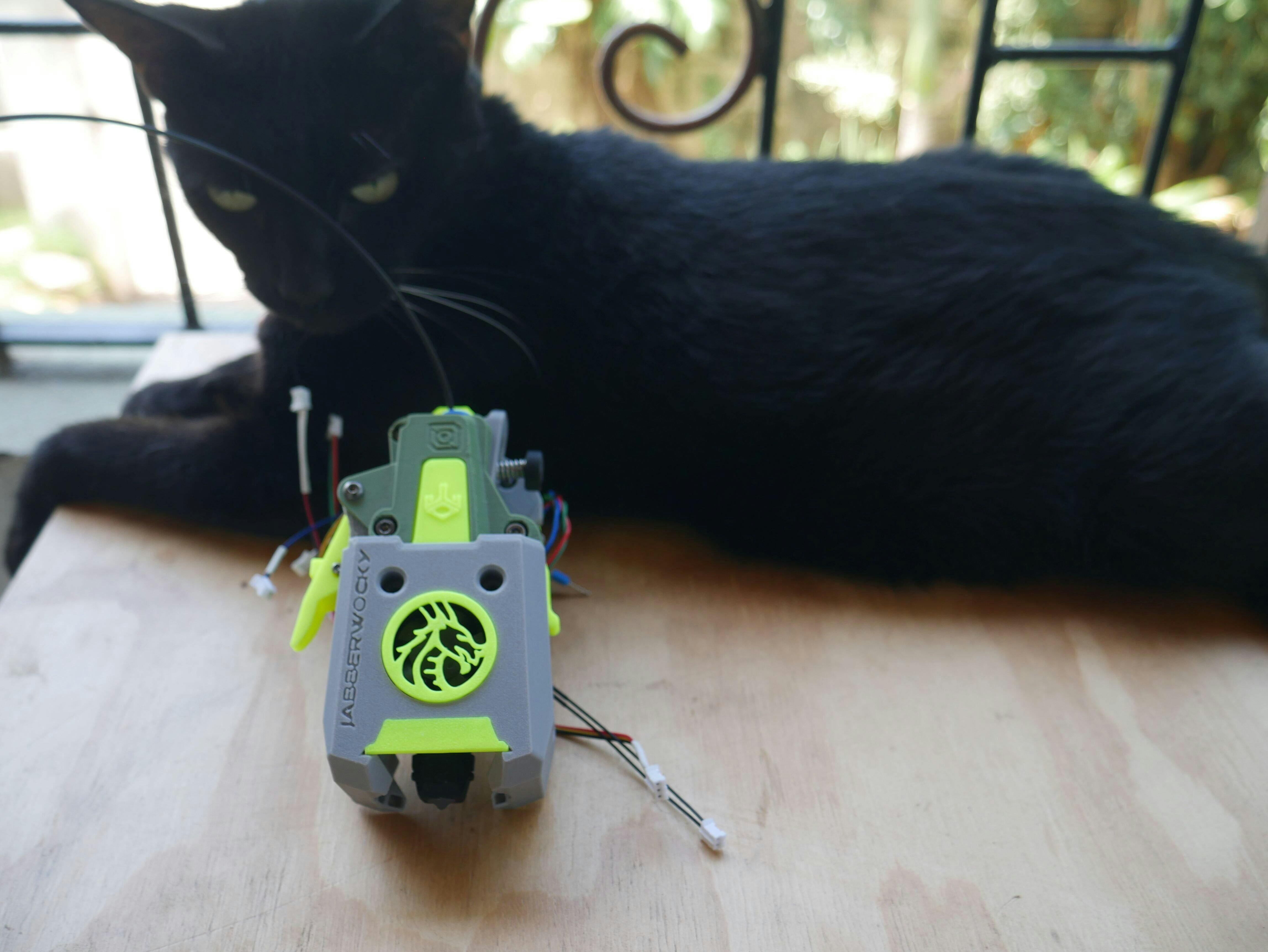 Jabberwocky Complete Toolhead with Filament Cutter and Extruder for 3D