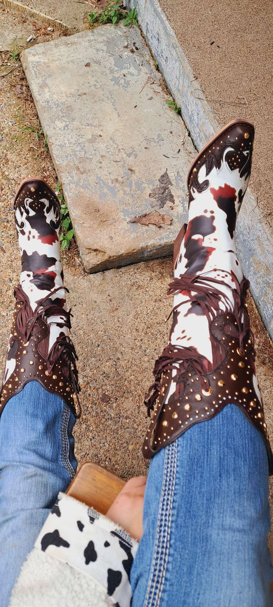 Cow Print Cowboy Boots for Women | Western Boots | WETKISS