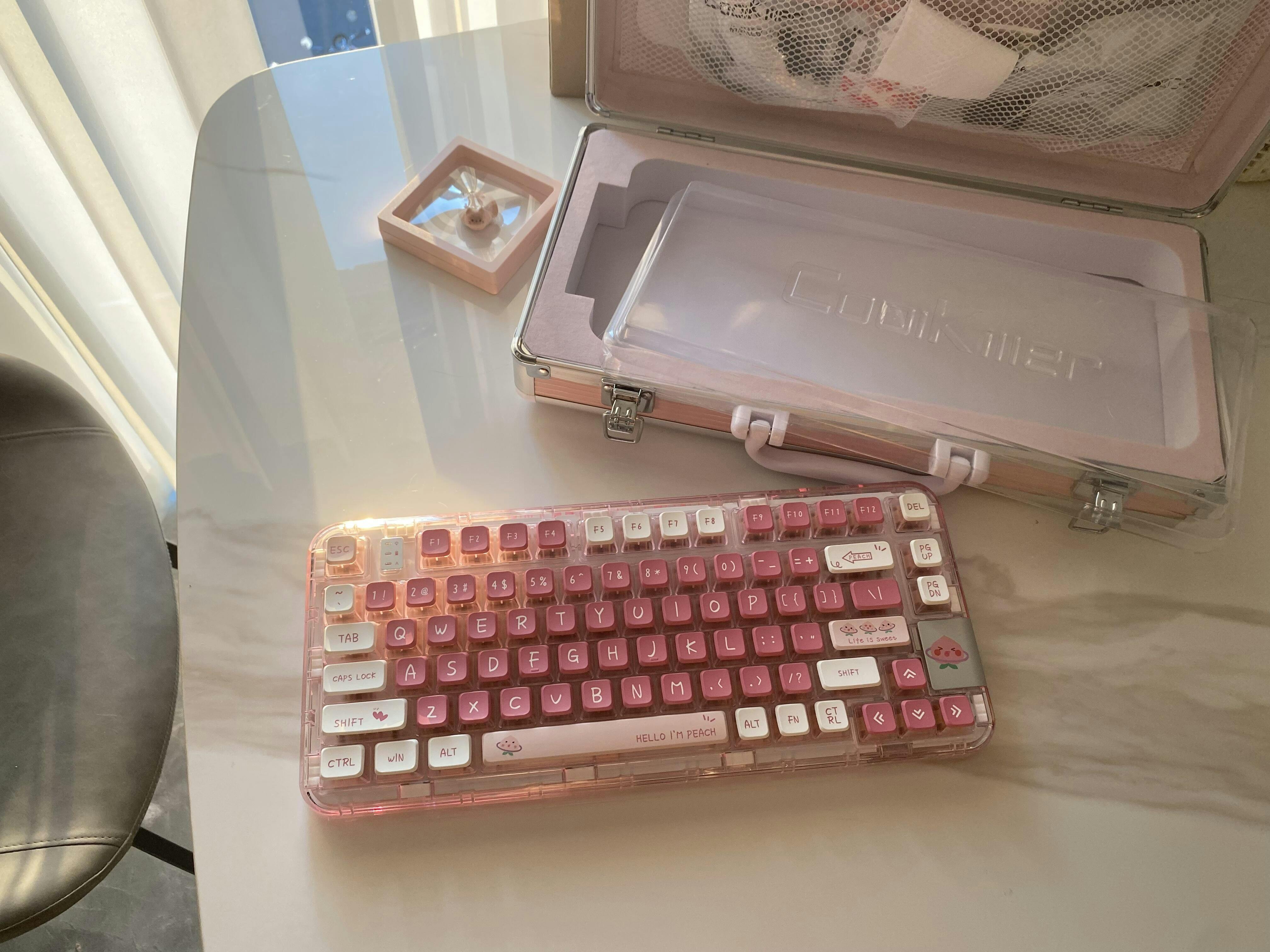 CoolKiller CK75 Triple Mode Transparent Mechanical Keyboard - WhatGeek
