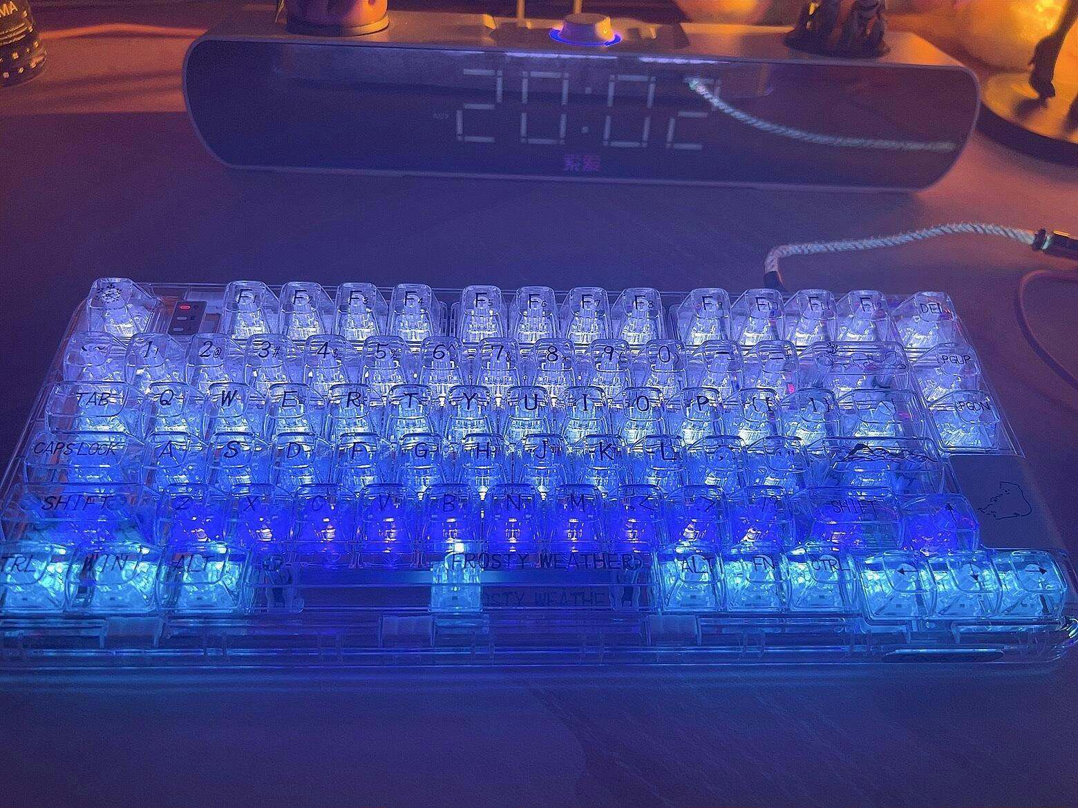 CoolKiller CK75 Triple Mode Transparent Mechanical Keyboard - WhatGeek