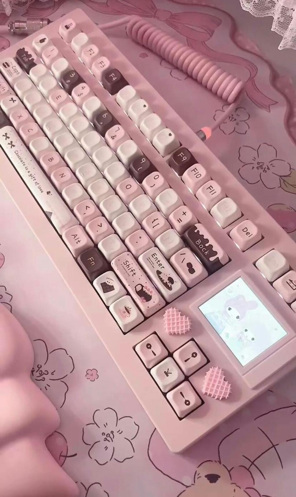 SP-STAR D82 PRO HiFi Mechanical Keyboard 2.4-inch Customizable IPS ...