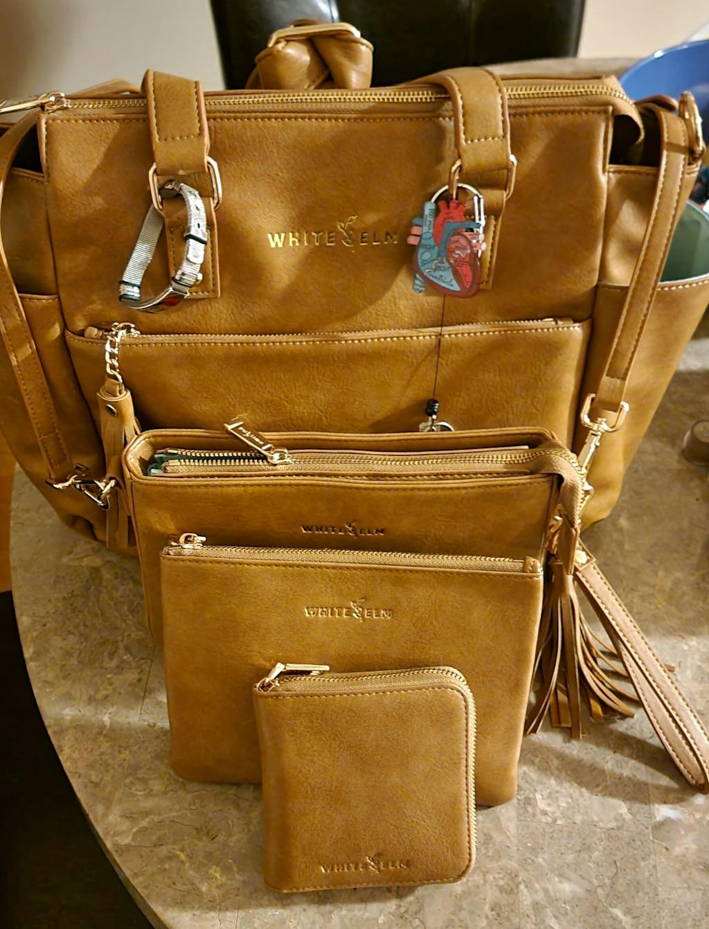 Gemini Mini Convertible Backpack Tote - Almond – White Elm