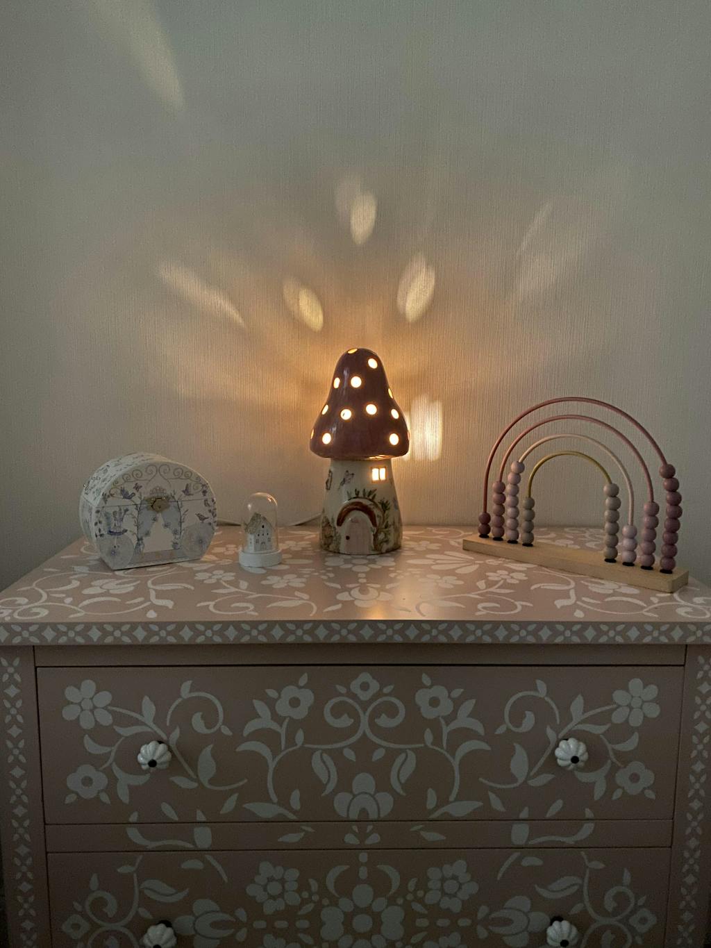 Fairy Toadstool Lamp Pink | kids lamps and childrens lighting