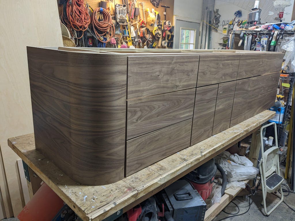 MDF Radius Corners for Fixtures, Cabinetry & Furniture — Tambour Touch