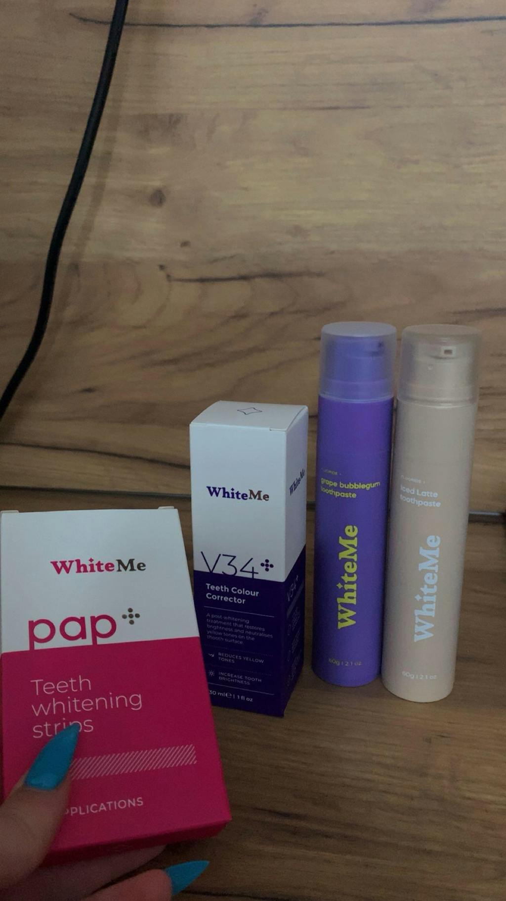 WhiteMe Mega Pack - Pap+ (лентички) + V34 (серум за избелване) + Паста