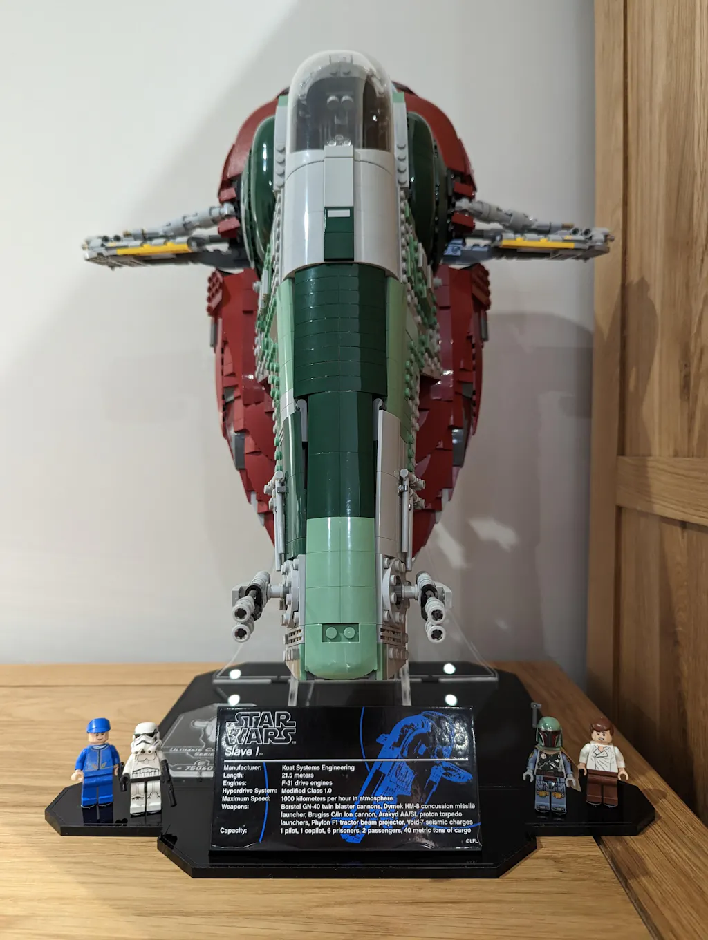 Display Stand for LEGO® Star Wars™ UCS Slave I (75060) — Wicked Brick