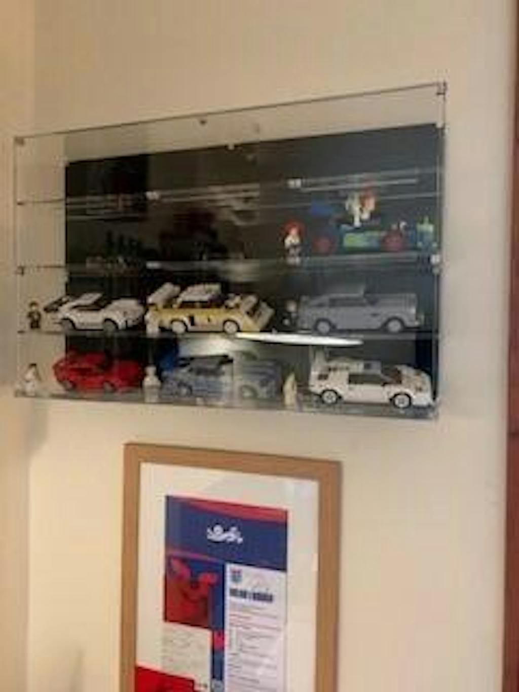 Wall mounted Display Case for 12x LEGO® Speed Champions Cars (4x3 ...
