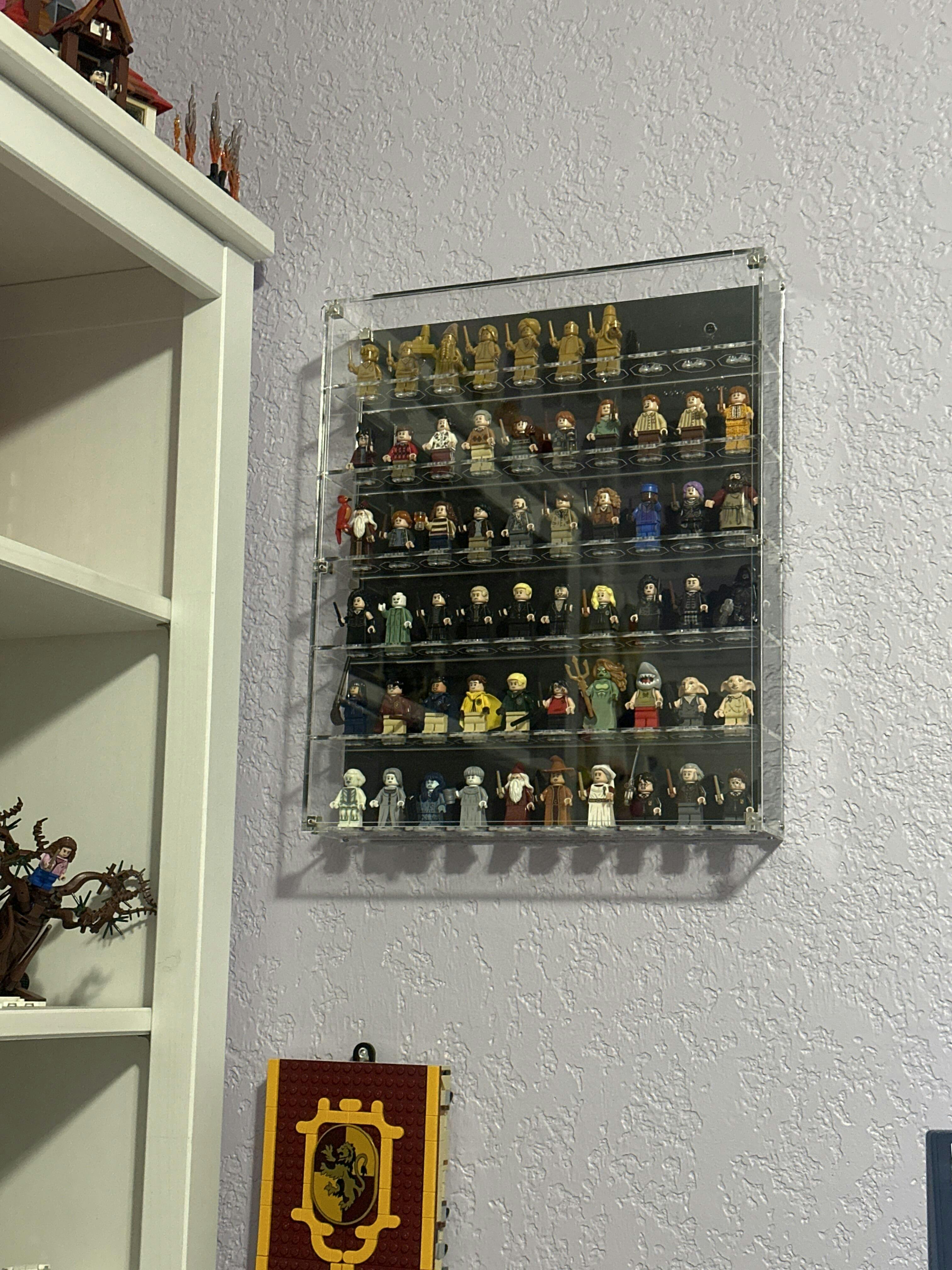 Wall Mounted Tiered Display Cases for LEGO® Minifigures — Wicked Brick