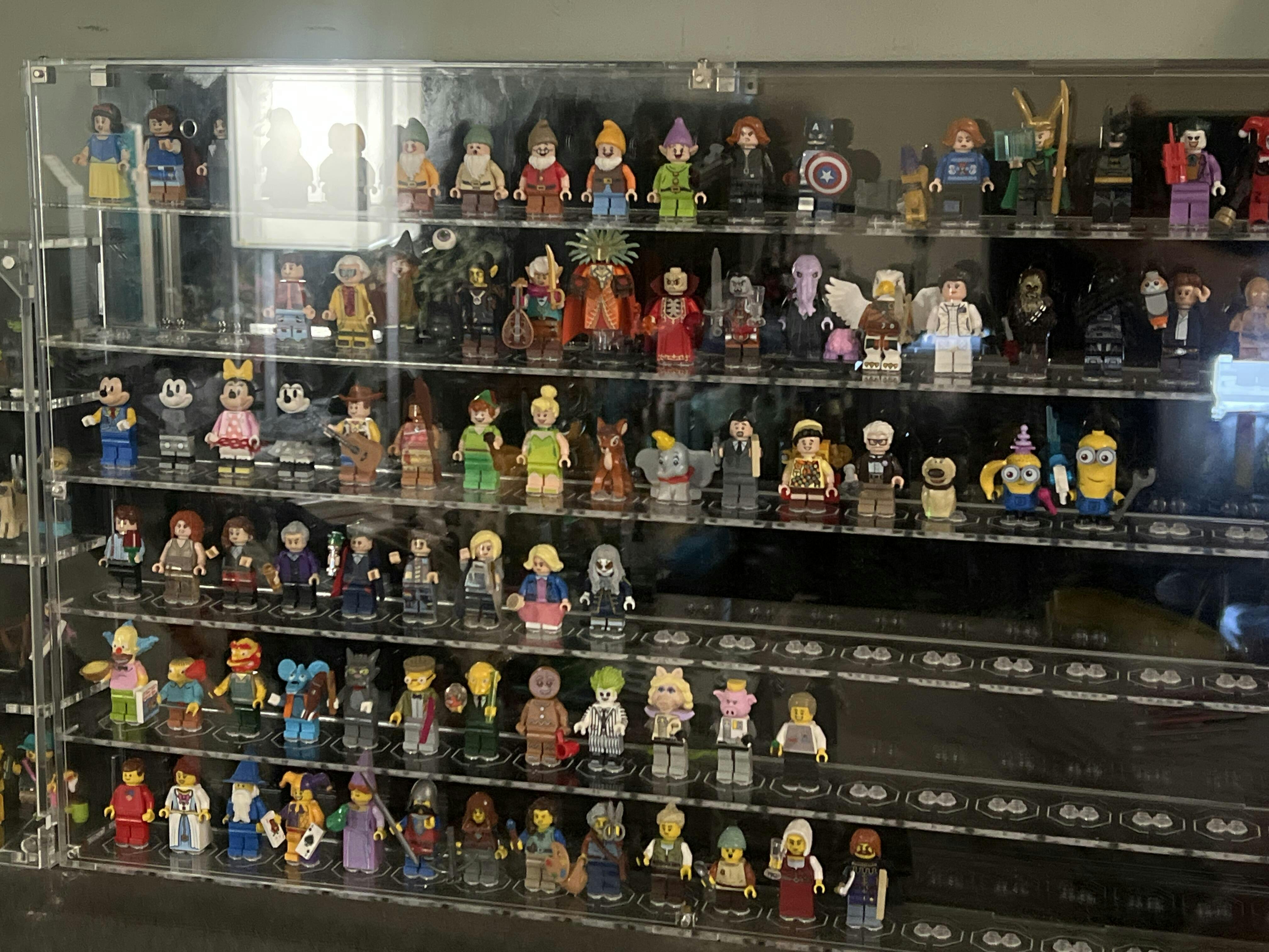 Wall Mounted Tiered Display Cases for LEGO® Minifigures — Wicked Brick